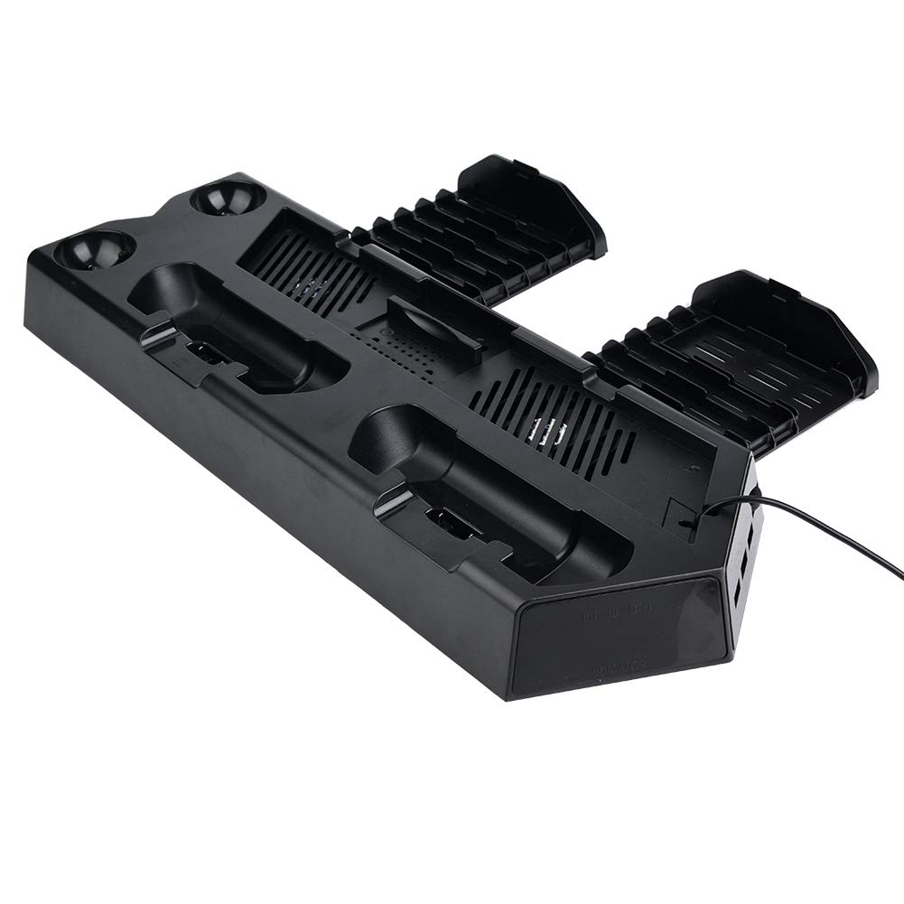 143 VR Charging Stand, Cooling Fan Station for PlayStation 4/ Slim/Pro - Showcase, Cool, and Display Your VR - PlayStation 4 Portable 3 in 1 Charging Station