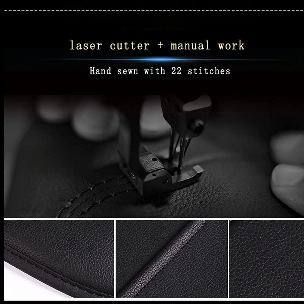 2 Pack PU Leather Premium Car SeatBack Organizer Travel Accessories, Kick Mats Back Seat Protector with Touch Screen Tablet Holder, Car Back Seat Organizer for Kids, Car Travel Accessories