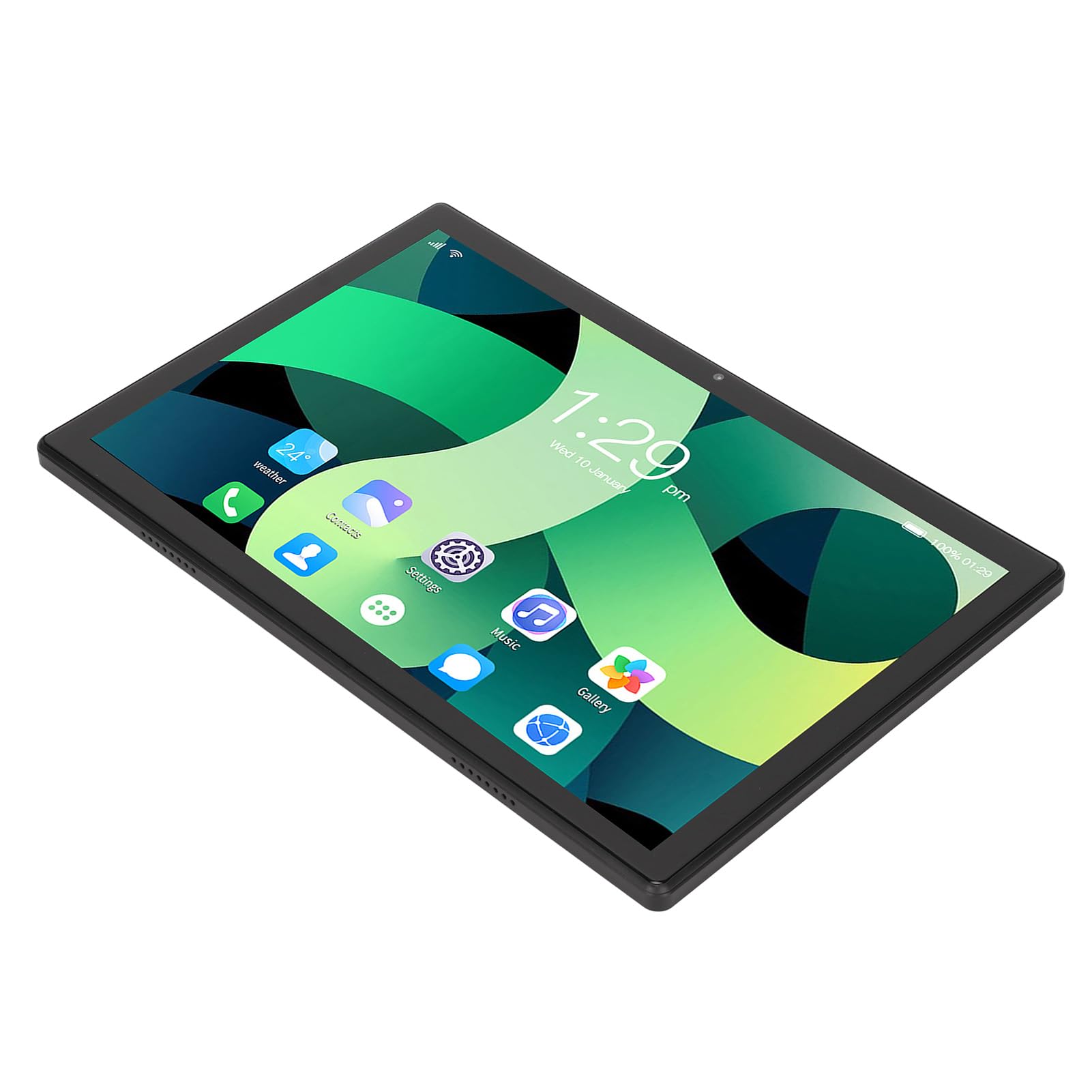 10.1 Inch Tablet, Dual Card Slot 6GB RAM 128GB ROM Black Tablet PC 8000mAh for Android 12.0 (US Plug)