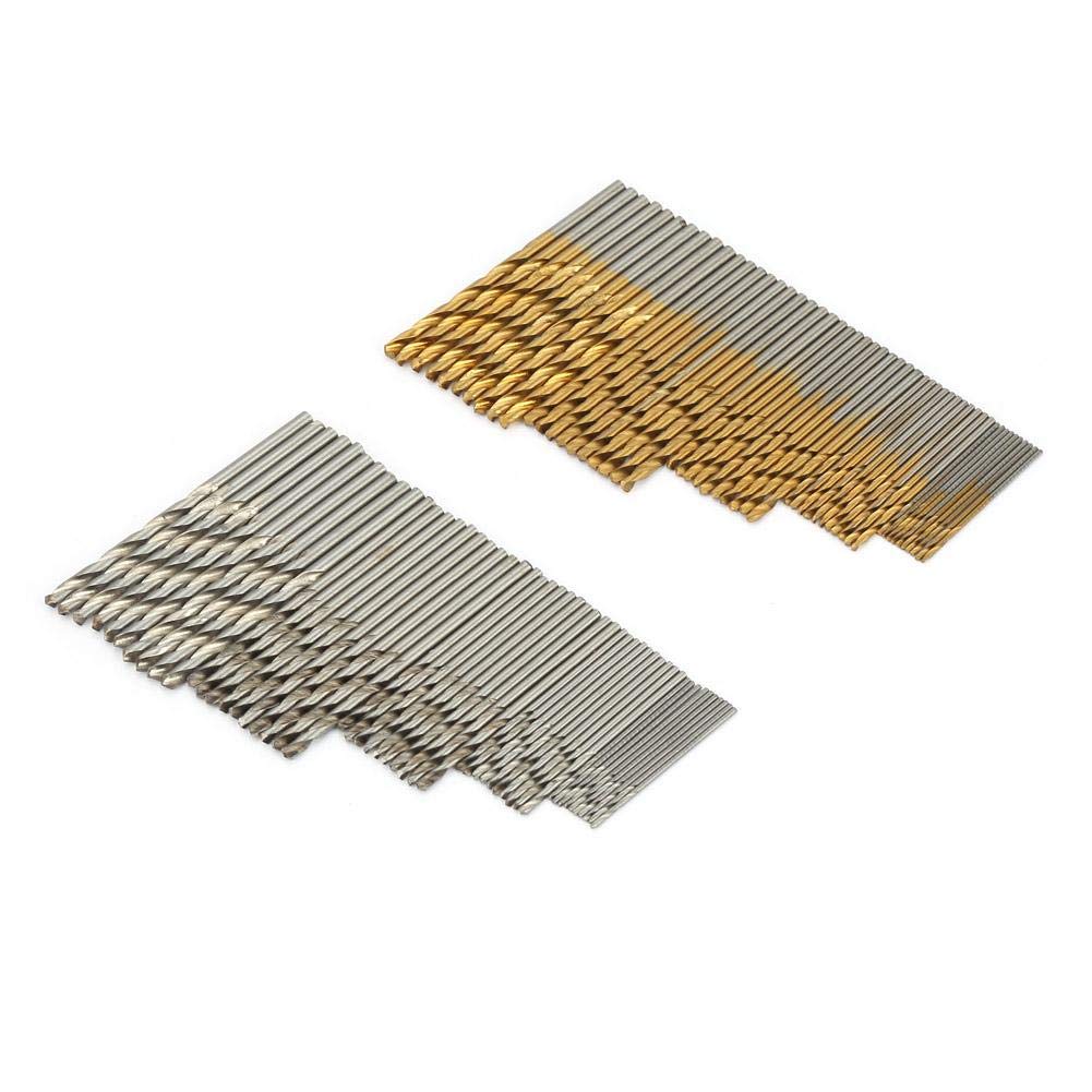 100pcs HSS Drill Bit, Coated Drill Bit, White Drill Bit Set High Speed Steel