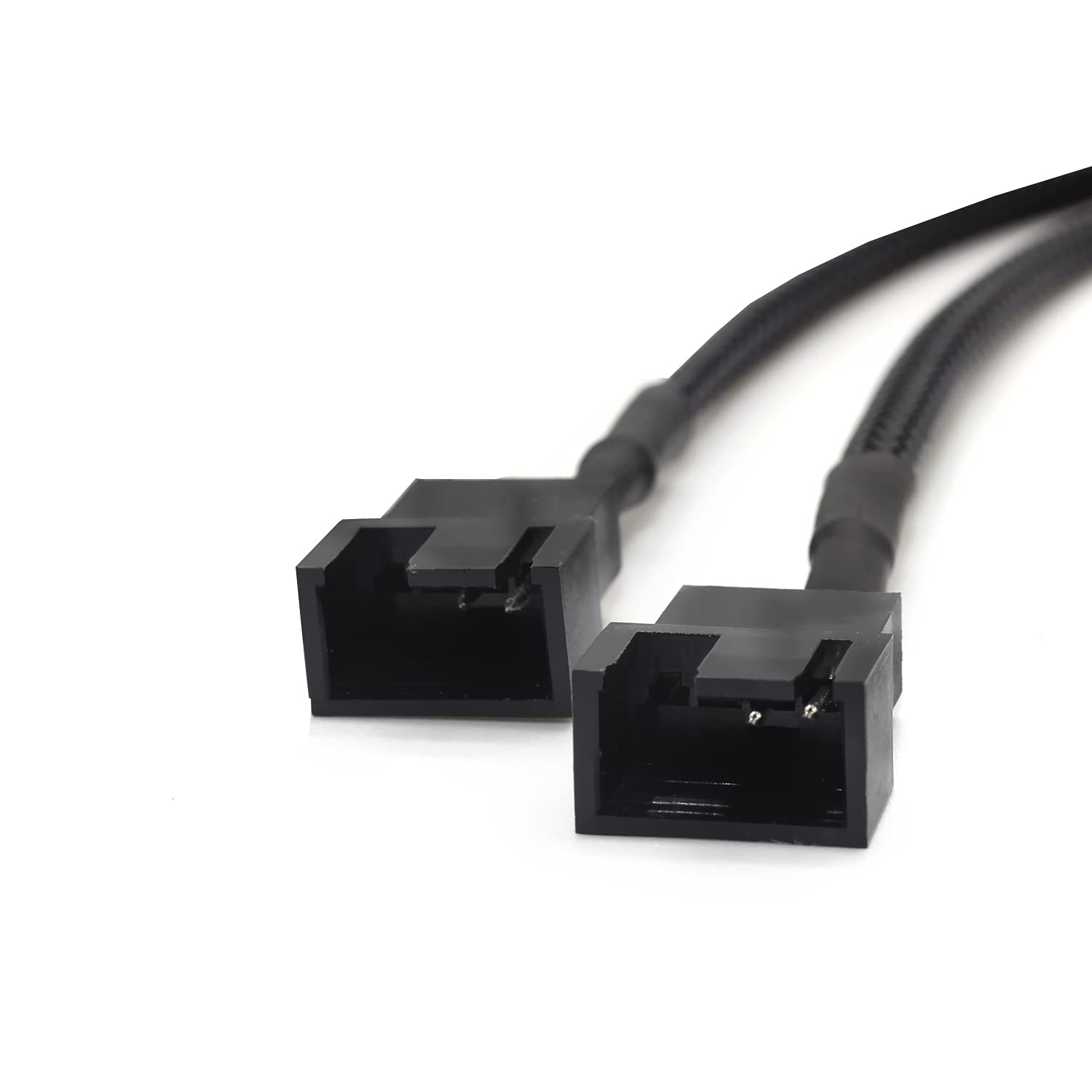 2 Pack SATA to 2 x 2-Pin PC Case Fan Power Adapter Cable Support 3 Pin / 4 Pin, Dual 2Pin to 15 Pin SATA Computer Cooler Cooling Fan Splitter Y Power Cable Works with 3-Pin or 4-Pin