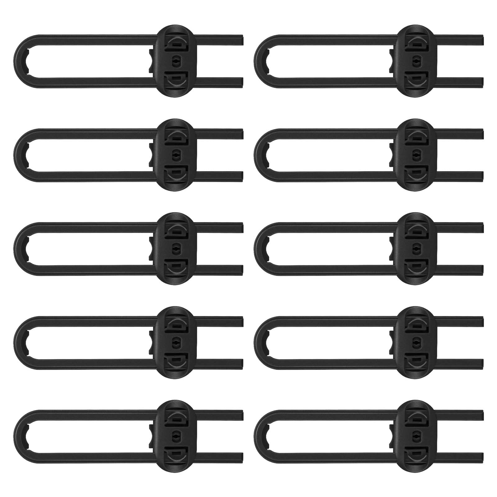10-Pack Safety Cabinet Locks for babies, Child safety cabinet locks, baby Proof Cabinet latches, Adjustable U-Shaped Sliding Child locks for Closet cabinets Knob Handle
