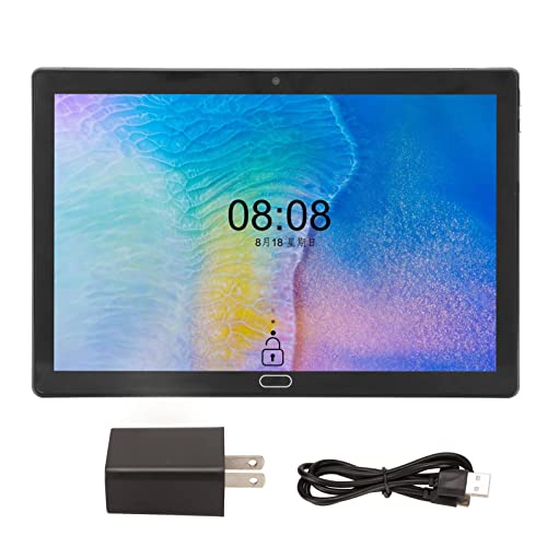 10.1 Inch Android Tablet, 4GB ROM 64GB RAM(128GB Expandable Storage), 5GWIFI 4G Calling Multi Languauge Tablets with IPS HD Screen, 6000mah Battery, 5 Point Touch, Dual Card Dual Standby(US)