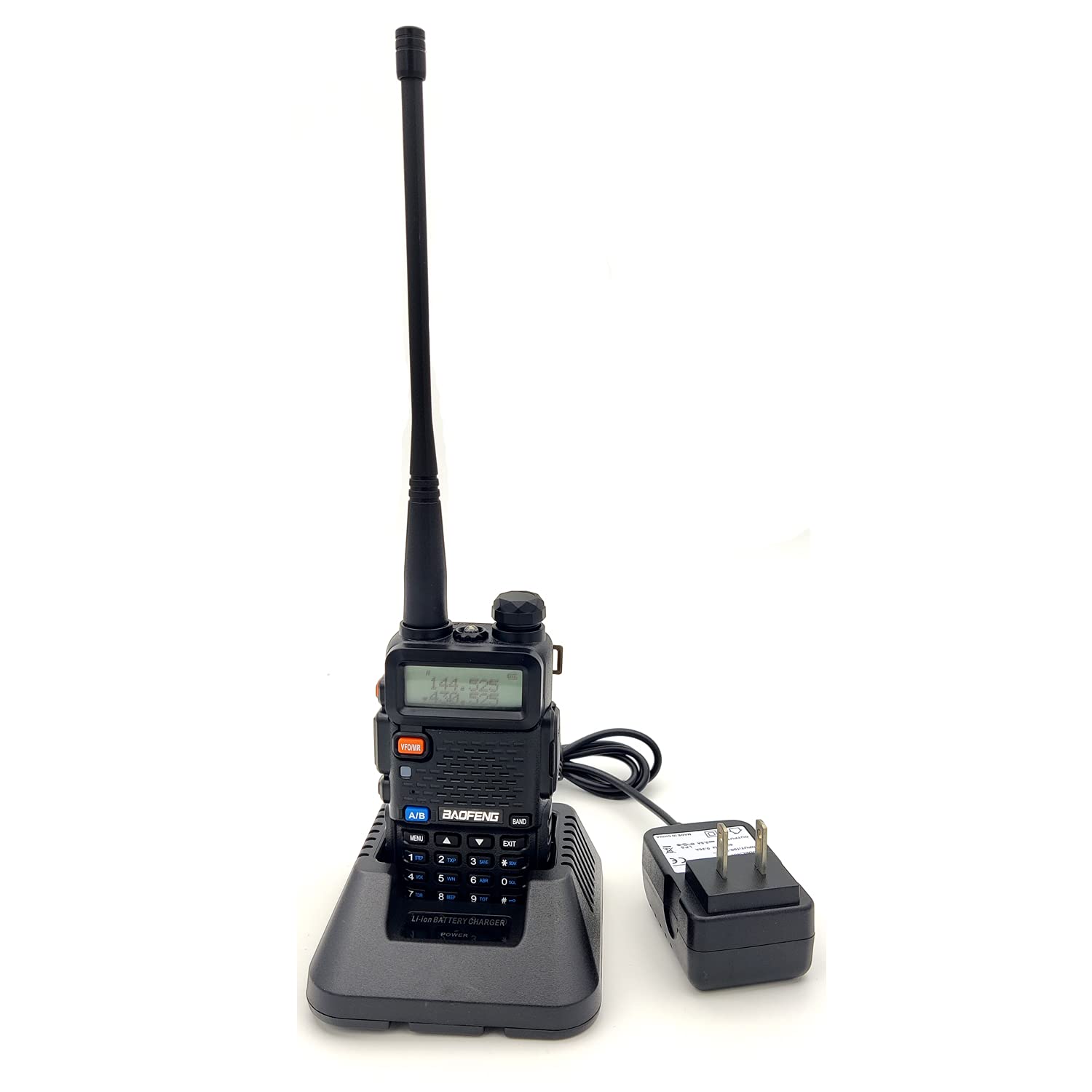 BAOFENG UV-5R 8W Dual Band VHF/UHF Two Way Radio Long Communication Range Walkie Talkie with More 3800mAh Battery,USB Programming Cable,Hand Mic,TL771 Antenna,Acoustic Tube Surveillance Earphone