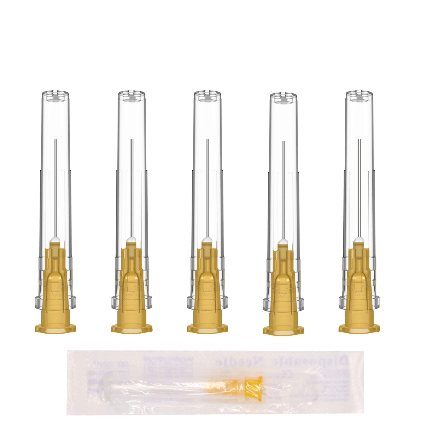 100 Pack 25 Gauge 5/8 Inch Needle, Luer Lock Industrial Dispensing Accessories Needles,Individually Wrapped