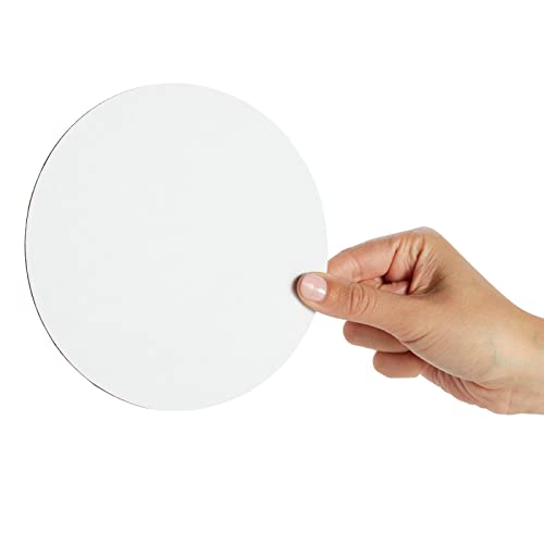 12-Pack Round 6 Inch Cake Boards, Disposable Cake Platter Board Base Tray, Cardboard Circles for Cake Plate Accessories, Cake Decorating Supplies for Desserts and Bakery (White)