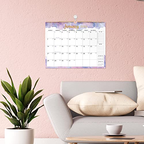 2023-2024 Wall Calendar - Jul. 2023 - Dec. 2024, 18 Months Hanging Wall Calendar 2023-2024, 15" x 11.5", Spiral Twin-Wire Binding, Large Blocks with Julian Dates