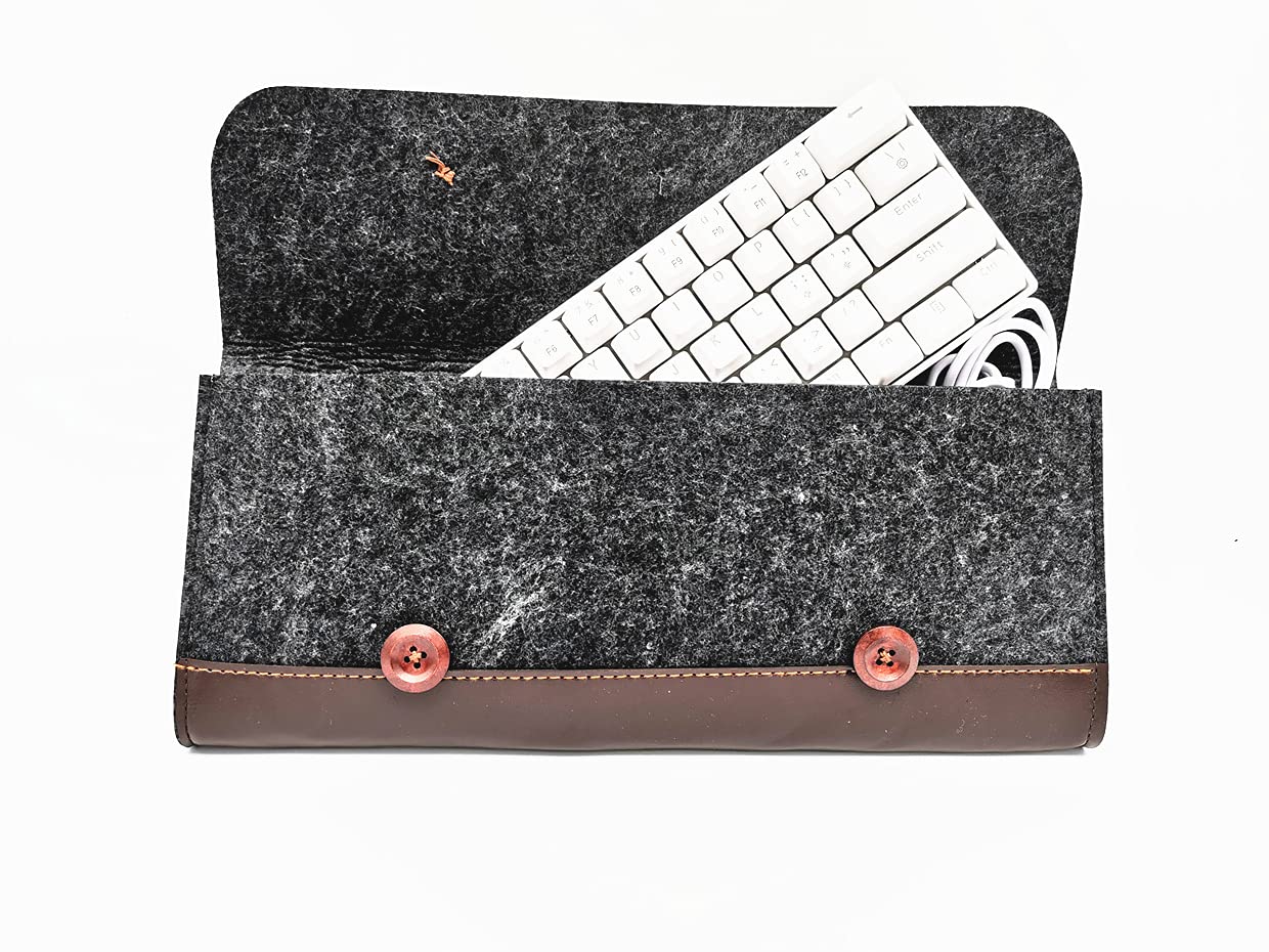 MECHKYP Keyboard Case Travel Bag Game Keyboard Storage for Mechanical Gaming Keyboards 60%/87 TKL/104/108 (S (60% keyboard up to 13.8inch))