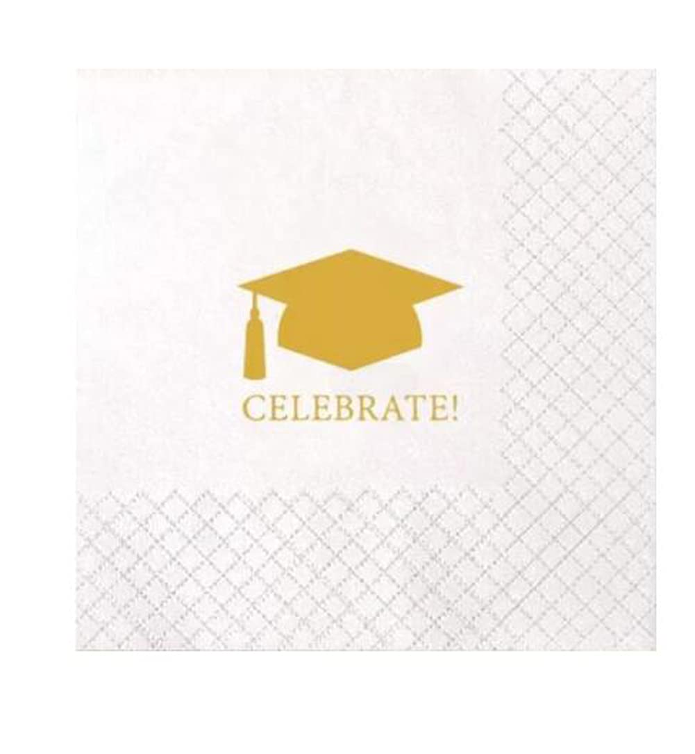 100 Pack of Graduation Party Napkins for Graduation Party