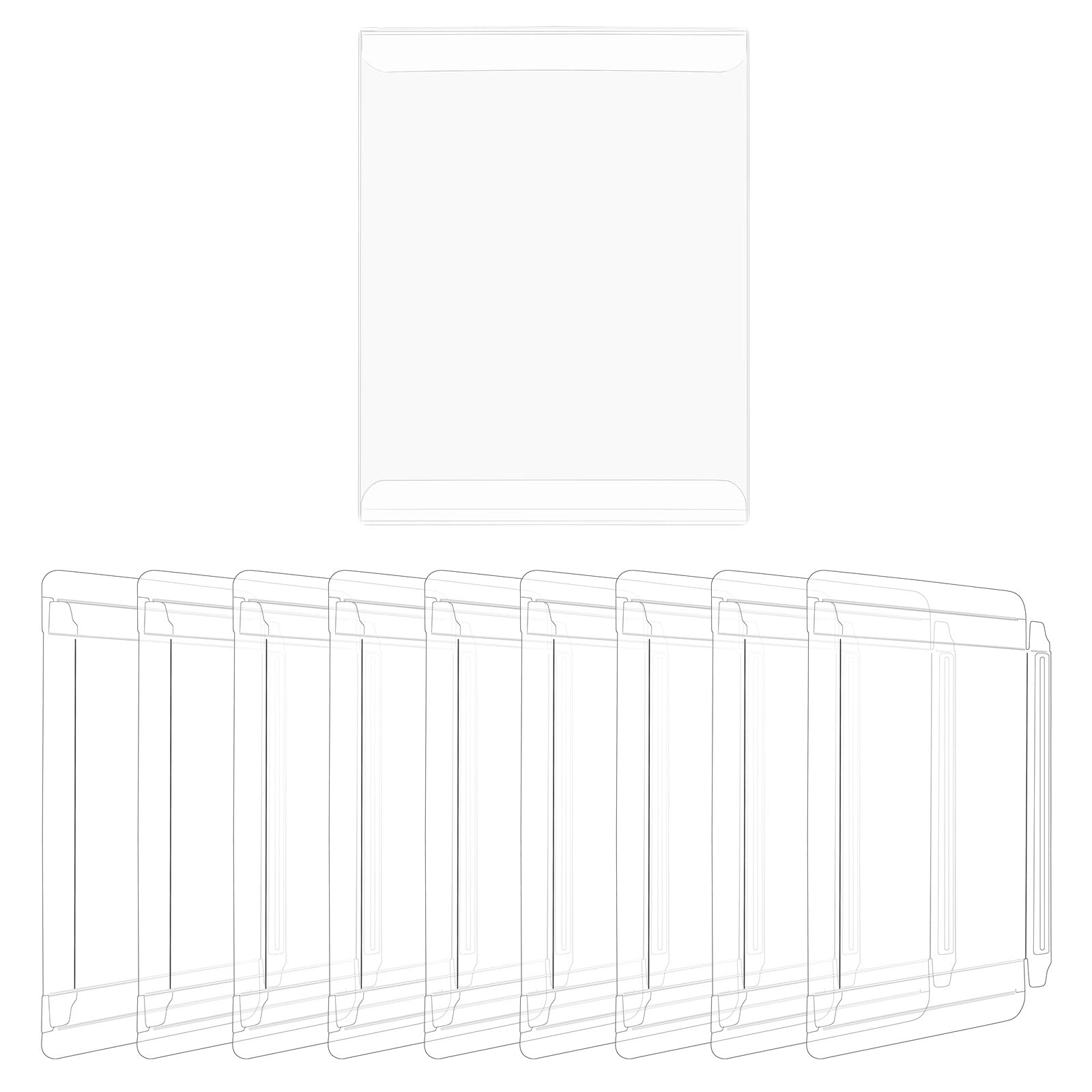 10 SEGA GENESIS/MASTER / 32X Box Protectors Clear Display Cases CIB Cardboard