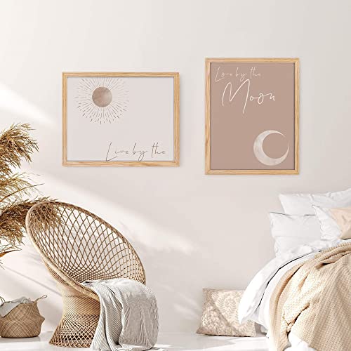 11x14 Picture Frame, 11 x 14 Solid Oak Wood Picture Frame with Real Glass, 11"x14" Wood Frames for Wall Display 8x10 Picture with Mat or 11x14 Picture without Mat, 11x14 Poster frame Art Frame