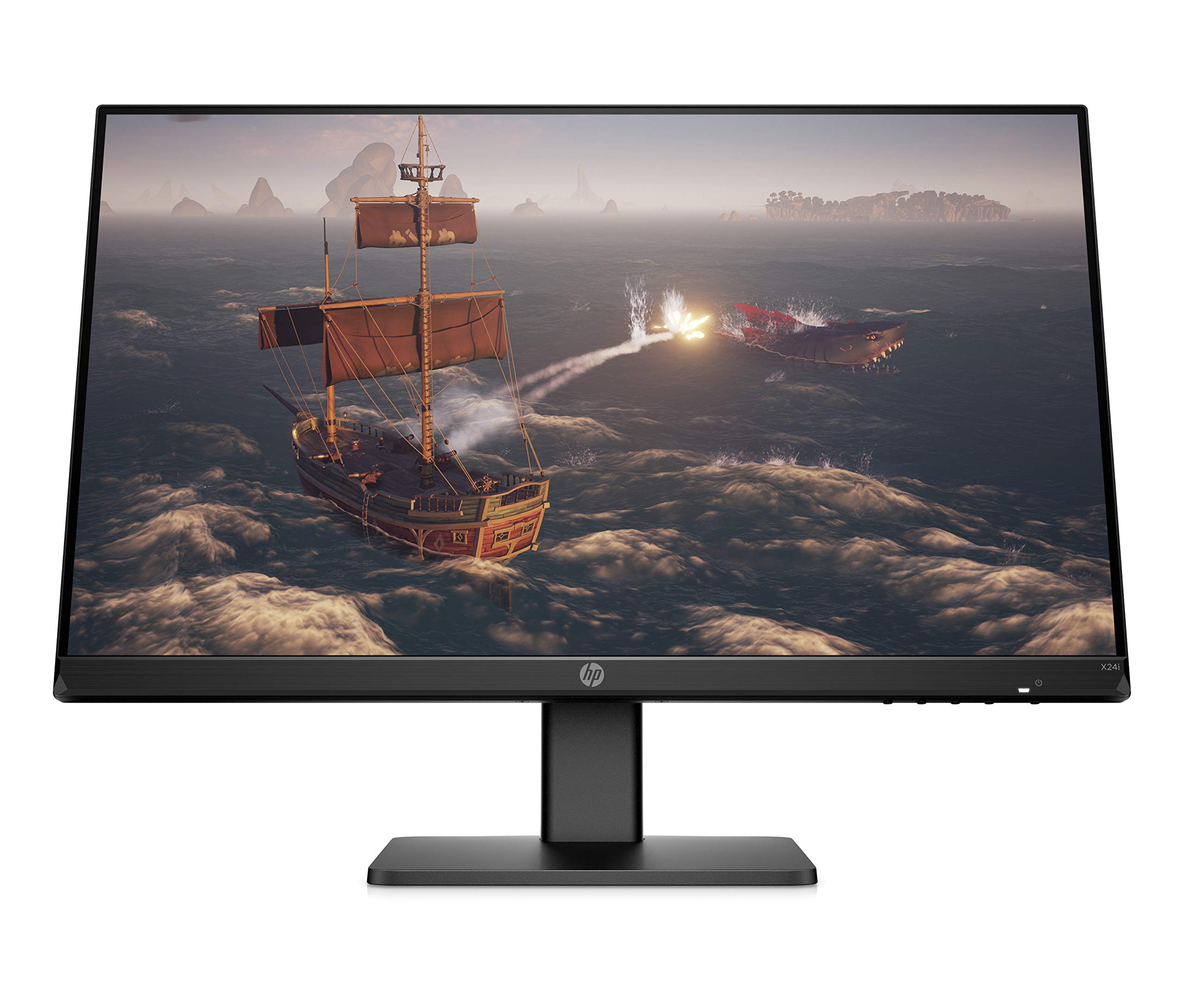 HP 24-inch Full HD IPS Gaming Monitor with Tilt Adjustment and AMD FreeSync Premium Technology (X24i, Black)