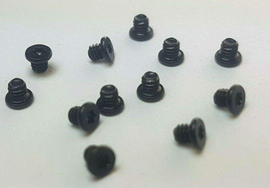 12x Small Black T5 Torx Screws M2x2mm Laptop Notebook New M2*2L+0.5 (3,0.4)