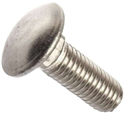 1/4-20 X 1-1/4" Carriage Bolts Stainless Steel (UMR) 18-8 Round Head Qty 10