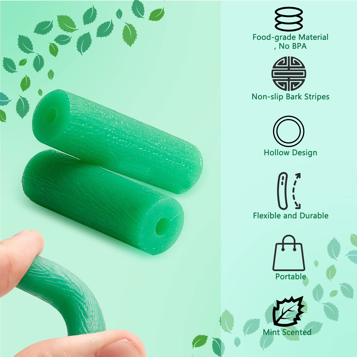 10 Pieces Aligner Chewies, Aligner Tray Seaters Chewies Orthodontic Dental Chewies for Aligner Chompers, Green
