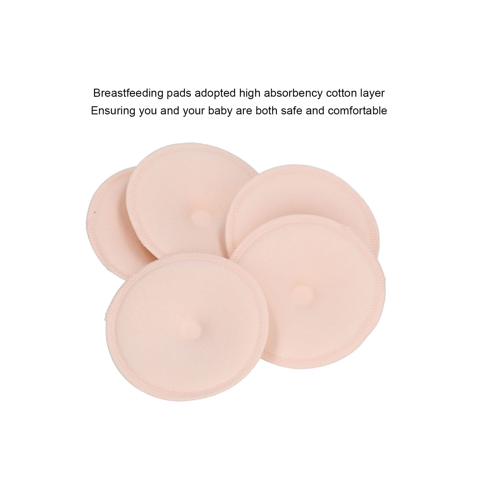 10pcs Reusable Nursing Pads Breast Pads Washable Breathable Soft Cotton Prevent Leaks Breastfeeding Nipple Pad for Maternity Breast Feeding Shower Gift