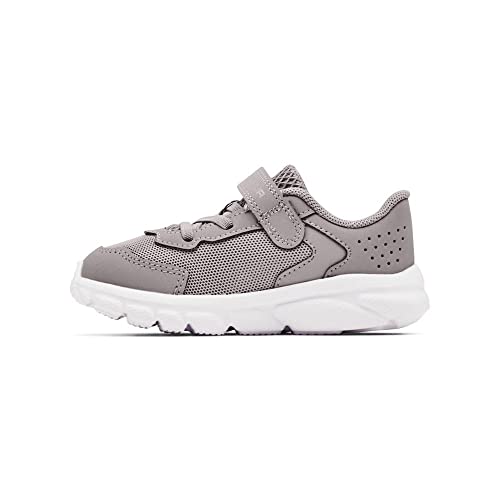 Under Armour Girls' Infant Assert 9 Alternate Closure, Gray Wolf (100)/Pacific Purple, 5K M US