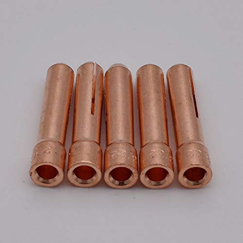 10PK TIG Stubby Collets 10N24S 3/32" & 2.4mm for WP 17 18 26 TIG Welding Torch (10N24S (3/32"))