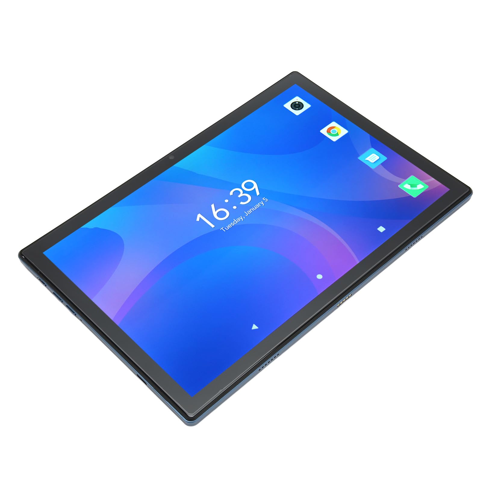 10.1 Inch Tablet, US Plug 100-240V Tablet PC 8MP Front 16MP Rear 1920x1200 Resolution for Android 12.0 for Learning (Blue)