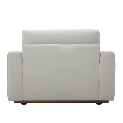Amazon Brand β Rivet Modern Living Room Accent Chair, 46.5"W, Chalk