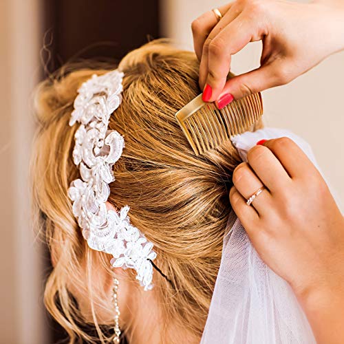 24 Pcs Women Hair Comb Accessories French Hair Side Combs Plastic Twist Decorative Clips with 11/23 Teeth Wedding Veil clip for Women