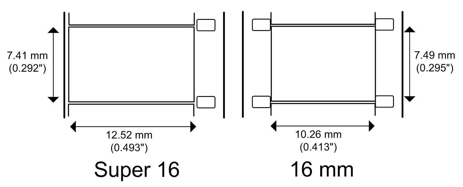 16 mm Movie Film Splicing Presstapes - 20 Splices - Clear Tape