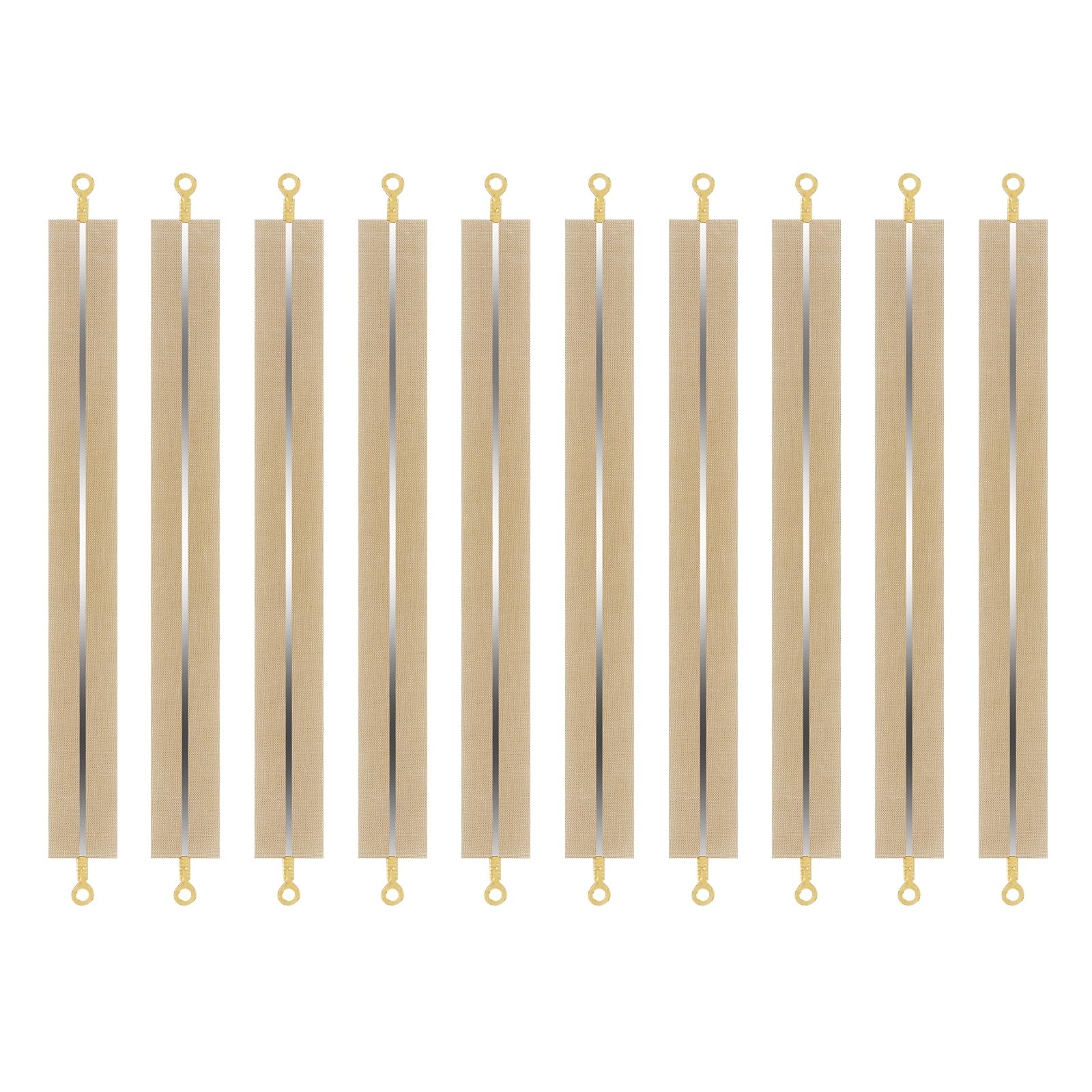 10 Pieces Impulse Sealer Replacement Parts 12 Inch Heat Seal Strips Replacement Element Grip Impulse Sealer Heating Element Service Spare Repair Kit, 300mmx2mm