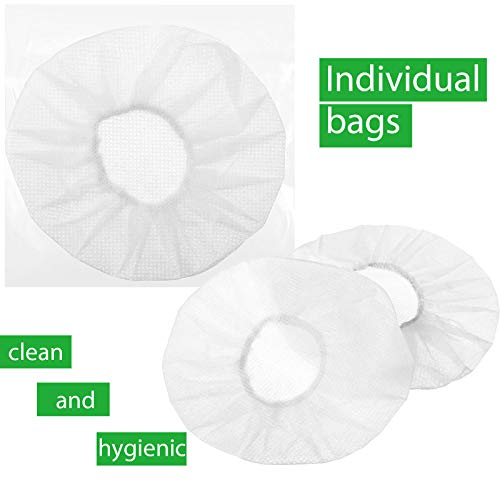 200 Pieces Disposable Headphone Covers Sanitary Headphone Ear Covers Non Woven Earpad Covers Headphone Covers for Most On Ear Headphones with 8.5 to 10 cm Earpads (L, 11 cm/ 4.3 Inch)