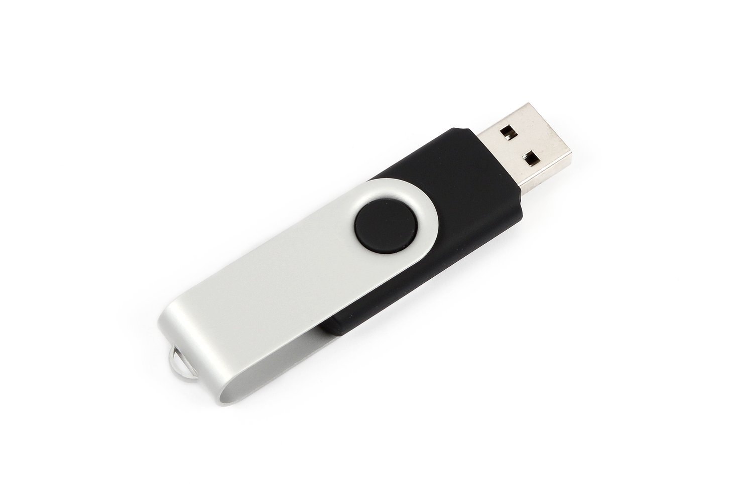 10-128 MB Flash Drive - Bulk Pack - USB 2.0 128MB Thumb Drive Stick Swivel Colored in Black