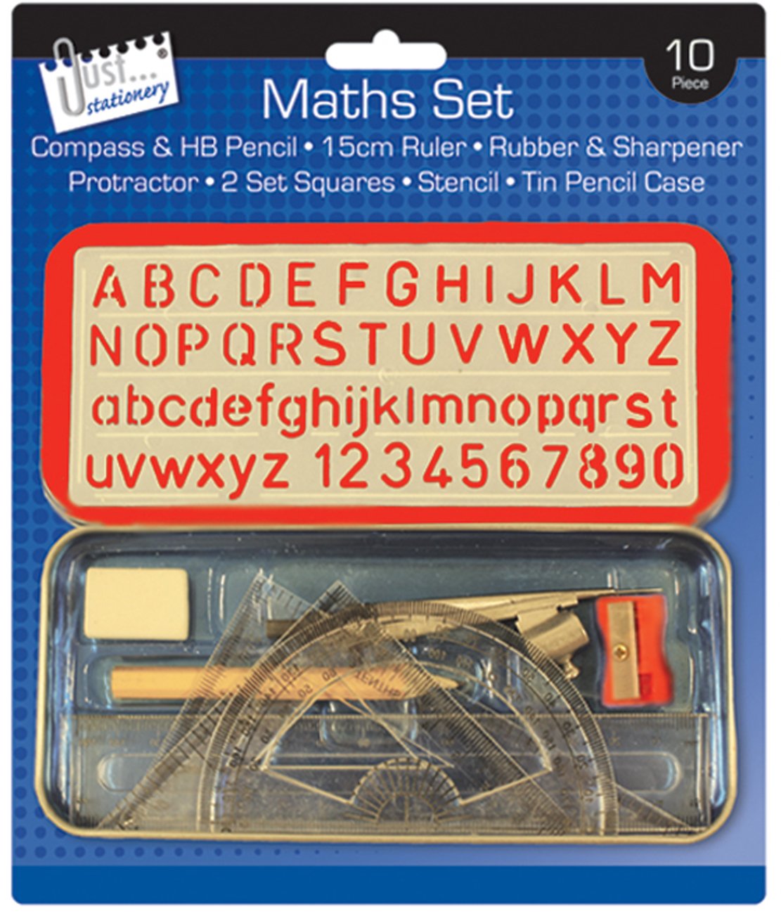 10 Piece Geometry Math Set