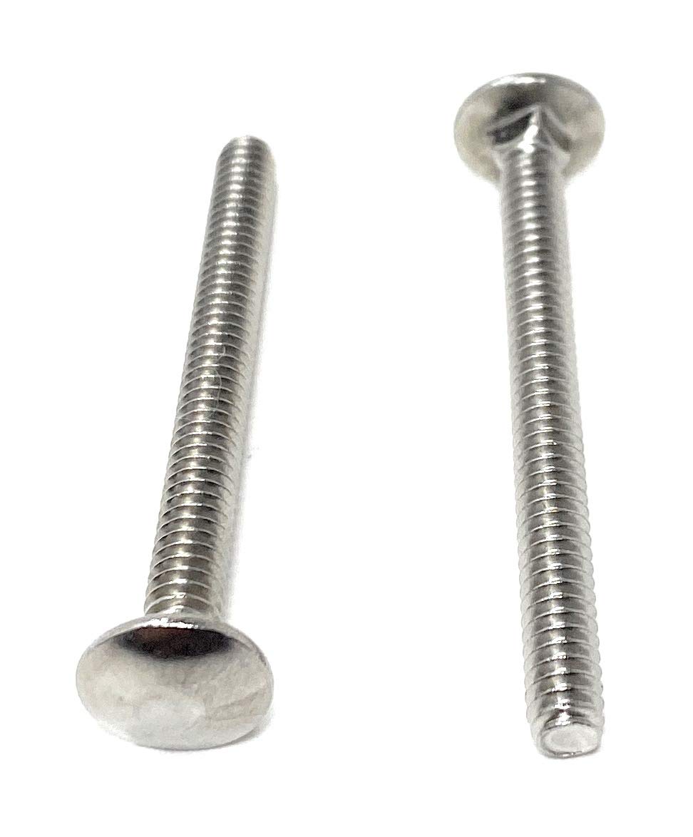 10-24x2 Carriage Bolts Stainless Steel 18-8 (25 Pieces)