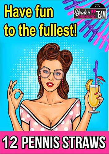 10 Bachelorette Party Straws, Bachelorette Party Decorations, Pennis Drinking Straws, Willy Straws, Hen Straws Naughty