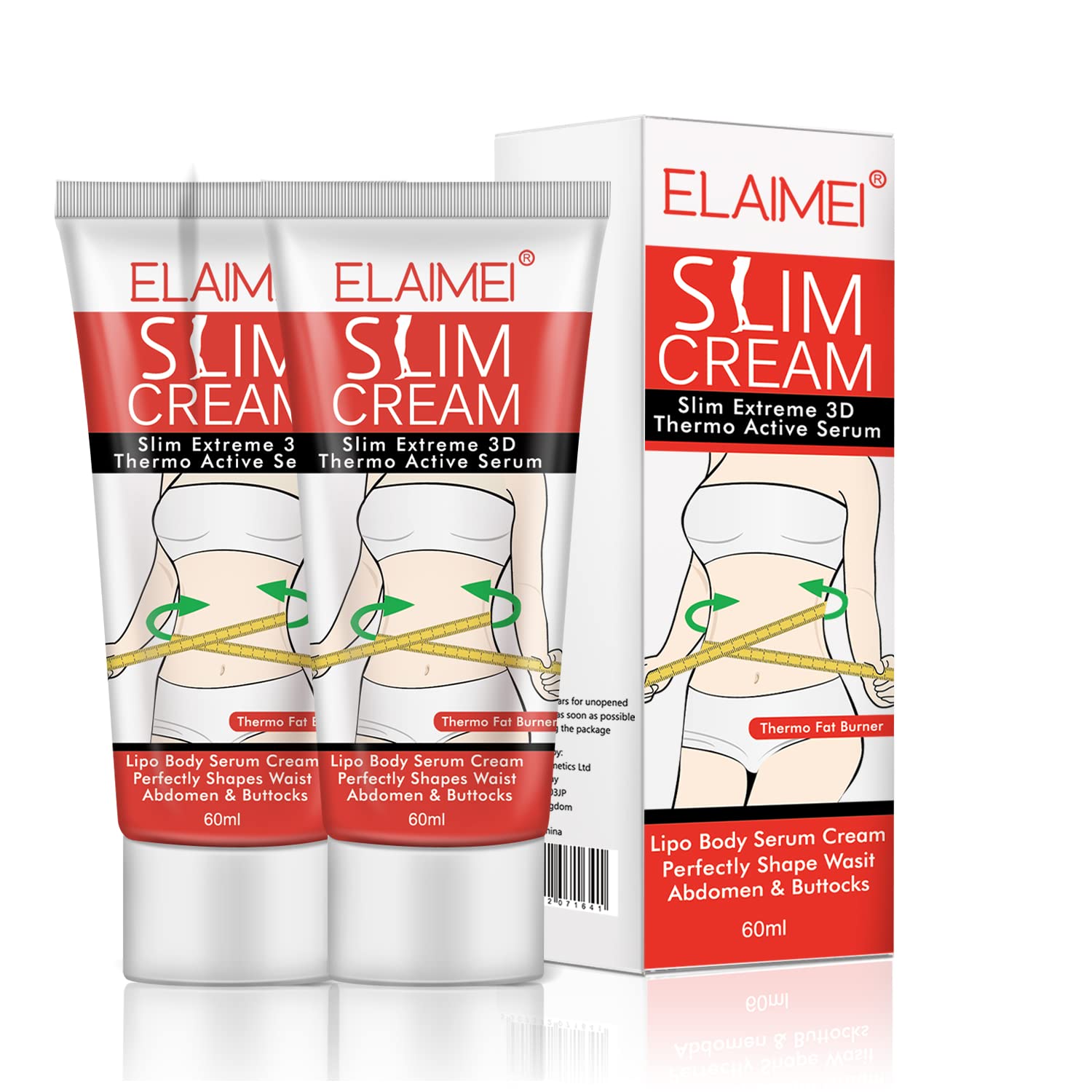 2PC Hot Cream,Fat Burner Sweat Cream-Slimming Cream for Belly,Waist and Thighs, Abdomen,Buttocks, Firming Cream- Goodbye Cellulite for Women Weight Loss Fast