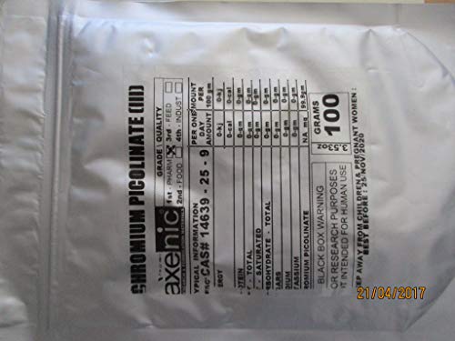 100 Grams Chromium PICOLINATE (III) Powder 99.8%