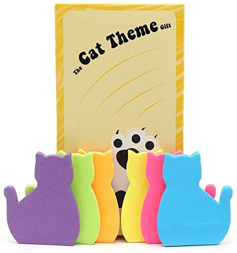 180 Sheets Cat Sticky Notes Set, Cat Lover Gifts for Women, Cute Cat Office Supplies, Office Desk Accessories for Work School Office