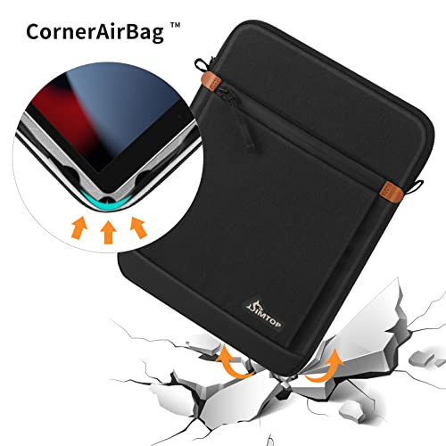 12.9 Inch Tablet Sleeve Compatible with iPad Pro 12.9-inch (3rd/4th/5th/6th Generation), Samsung Galaxy Tab (S9 FE/S9+), SurfacePro 8/9, YKK Zipper, Detachable Shoulder Strap, Hidden Handle.