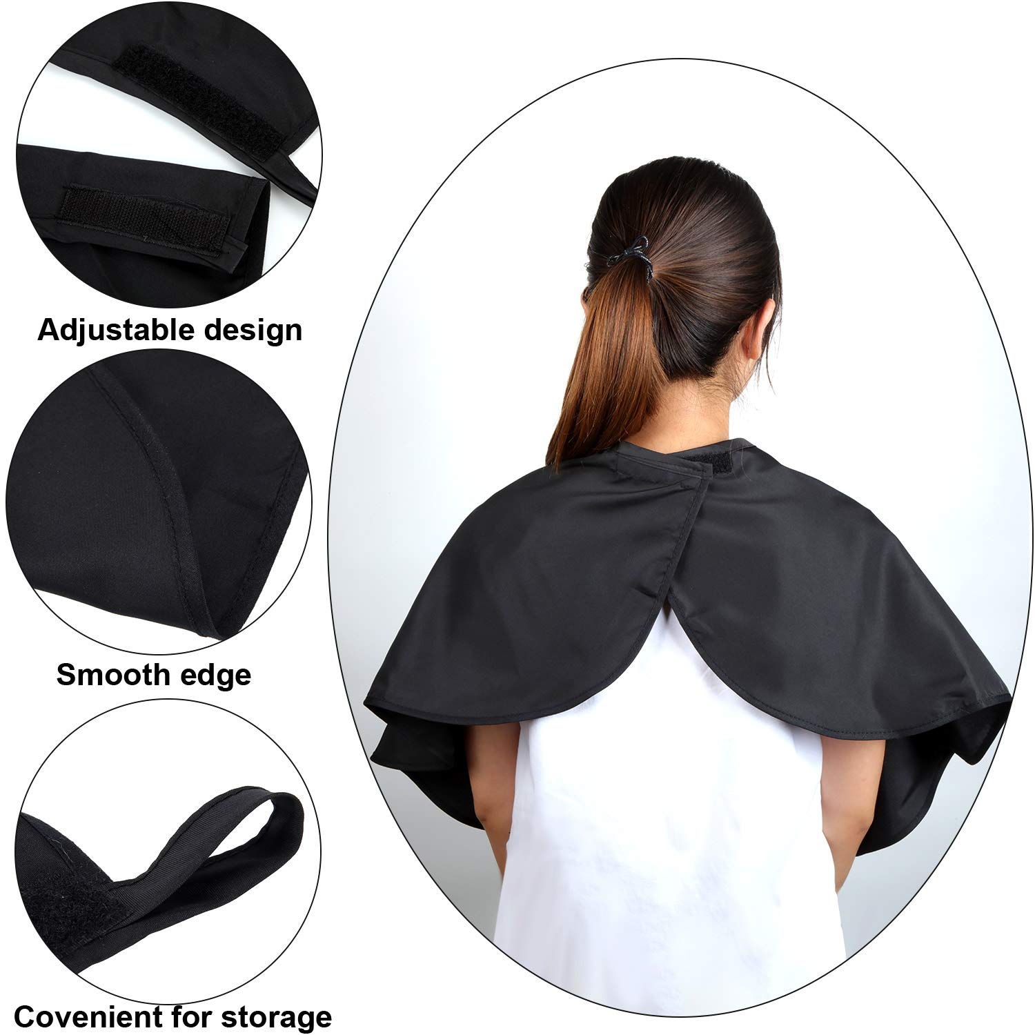 2 Pcs Makeup Cape Makeup Bib Smock Waterproof Beauty Salon Barber Bib Dye Cape Styling Shampoo for Hairdresser Artist Clients