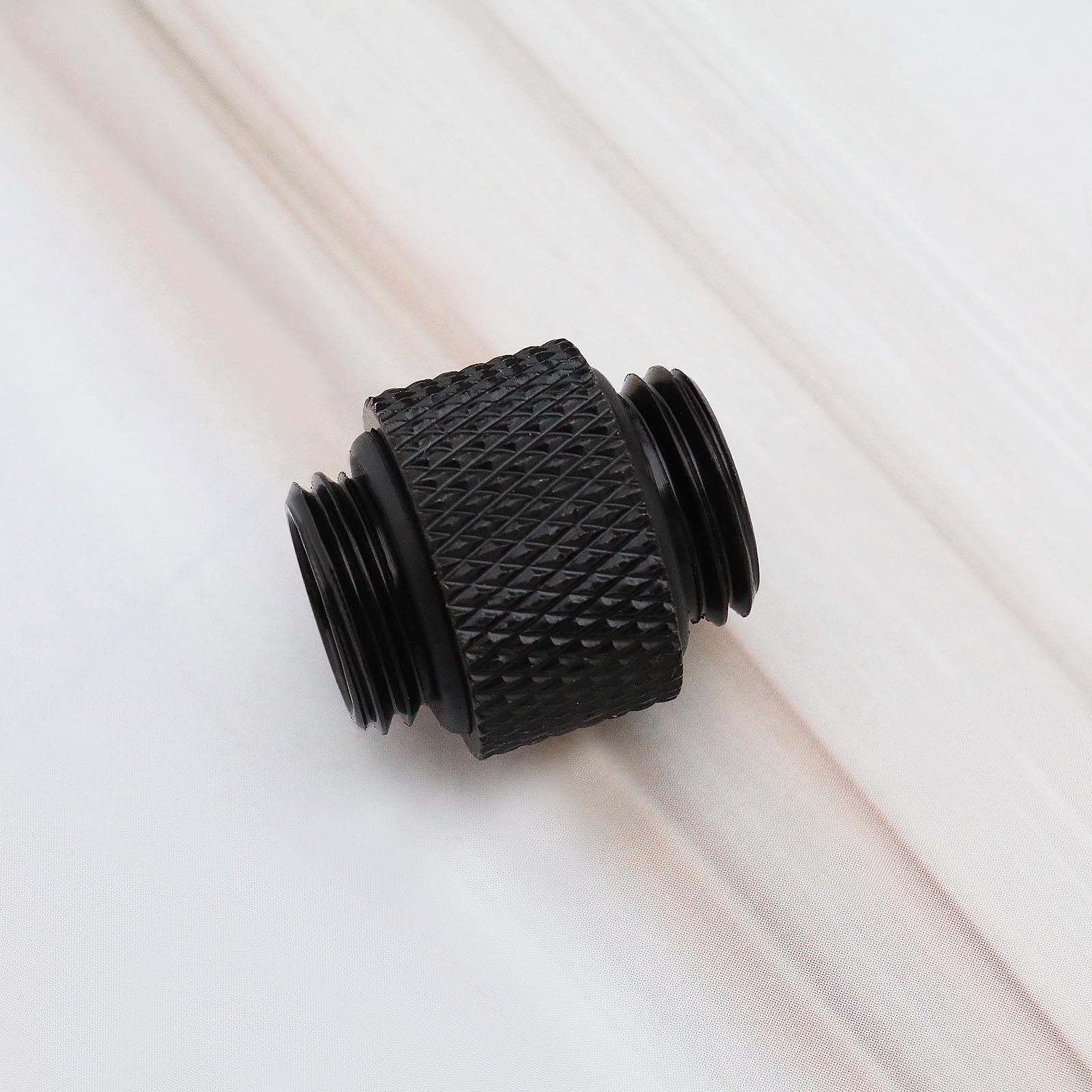 2pcs Black G1/4 Water Cooling Adapter with O- Ring Rubber Water Stop Plug Compatible with Computer Water Cooling System Water Tank and Pump