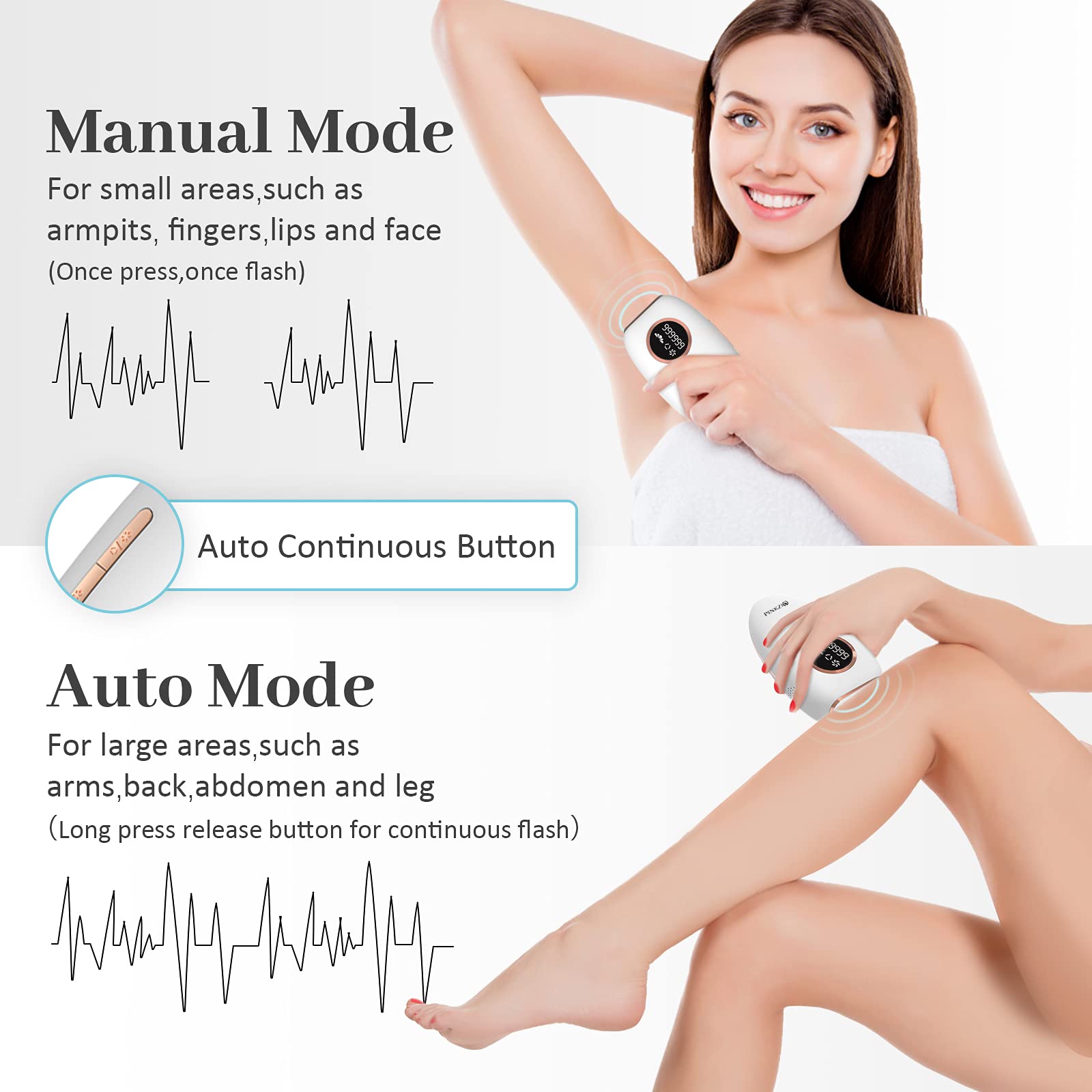 Laser Hair Removal Device for Women Permanent with Painless Ice Cooling Function IPL Hair Removal at-Home Upgraded to 999,999 Flashes for Face Armpits Legs Arms Bikini Line
