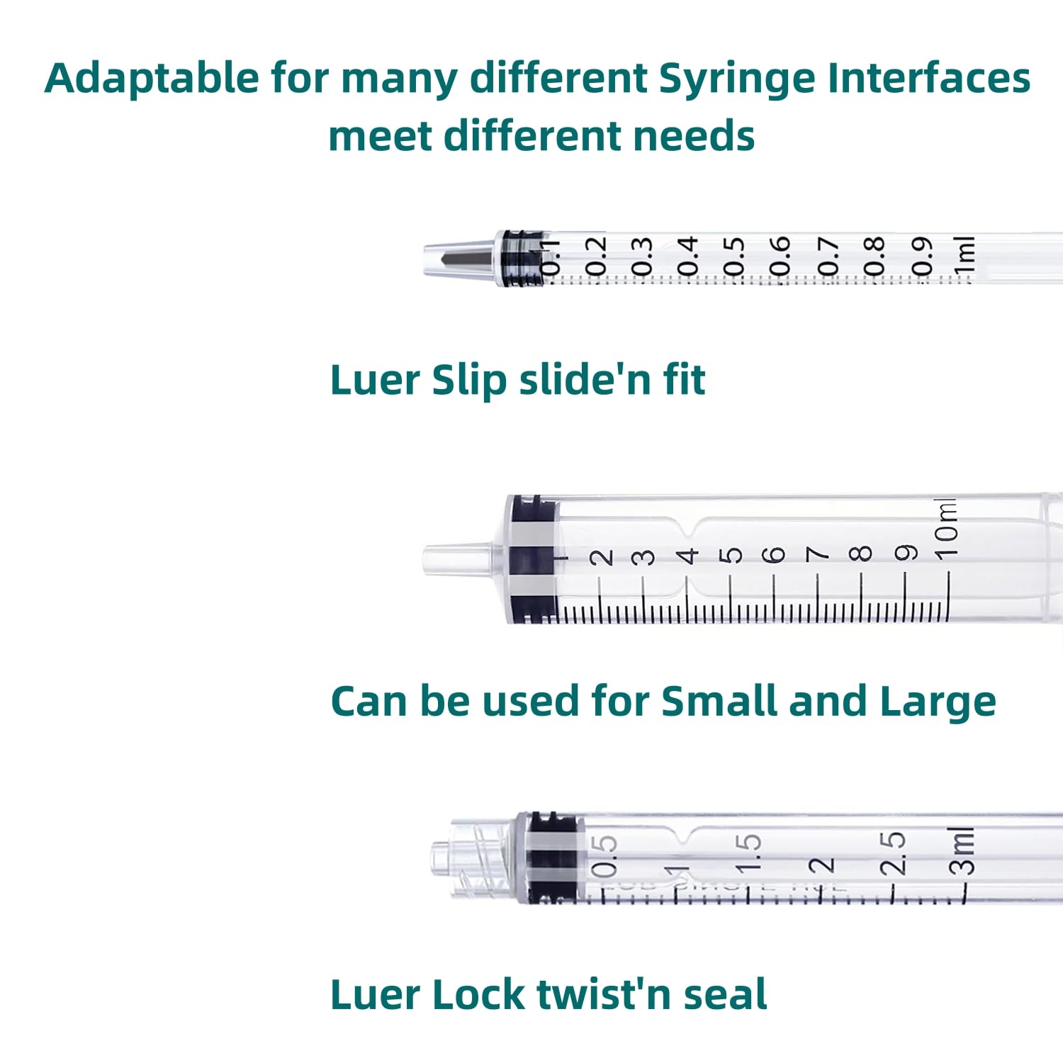 100 Pcs 1.5Inch 21Ga Glue Dispenser Head for Liquid Measuring and Refilling, Inks, Plants, Industrial, Lab (Cyan 21Ga)