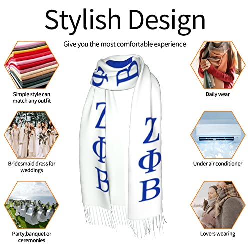 1920 Sorority Gifts Paraphernalia For Women Fall Winter Cashmere Feel Scarf Large Long Shawl Wrap Soft Warm Big Scarves