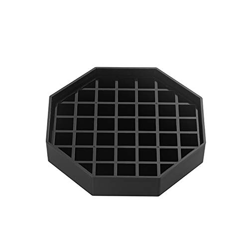 Caspian 4.5"Ā Drip Trays Octagon Coffee/Tea/Wine Plastic Tray with Honeycomb Lattice, 4 Pieces