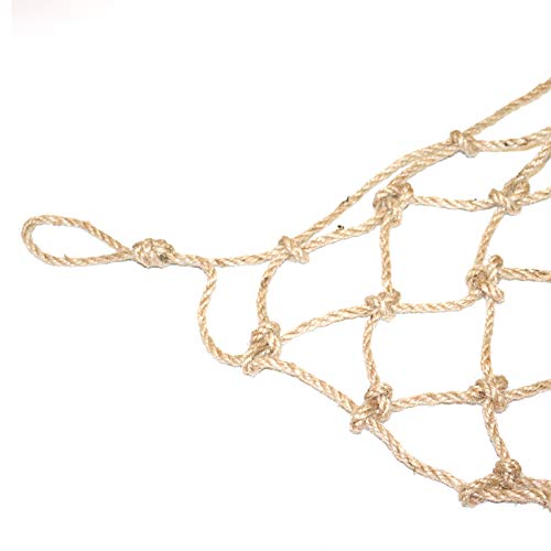 Besimple Parrot Bird Rope Hammock Swing Thick Chew Climbing Net Hemp Rope Ladder Toy Play Gym Hanging Swing Net(24''X20'')