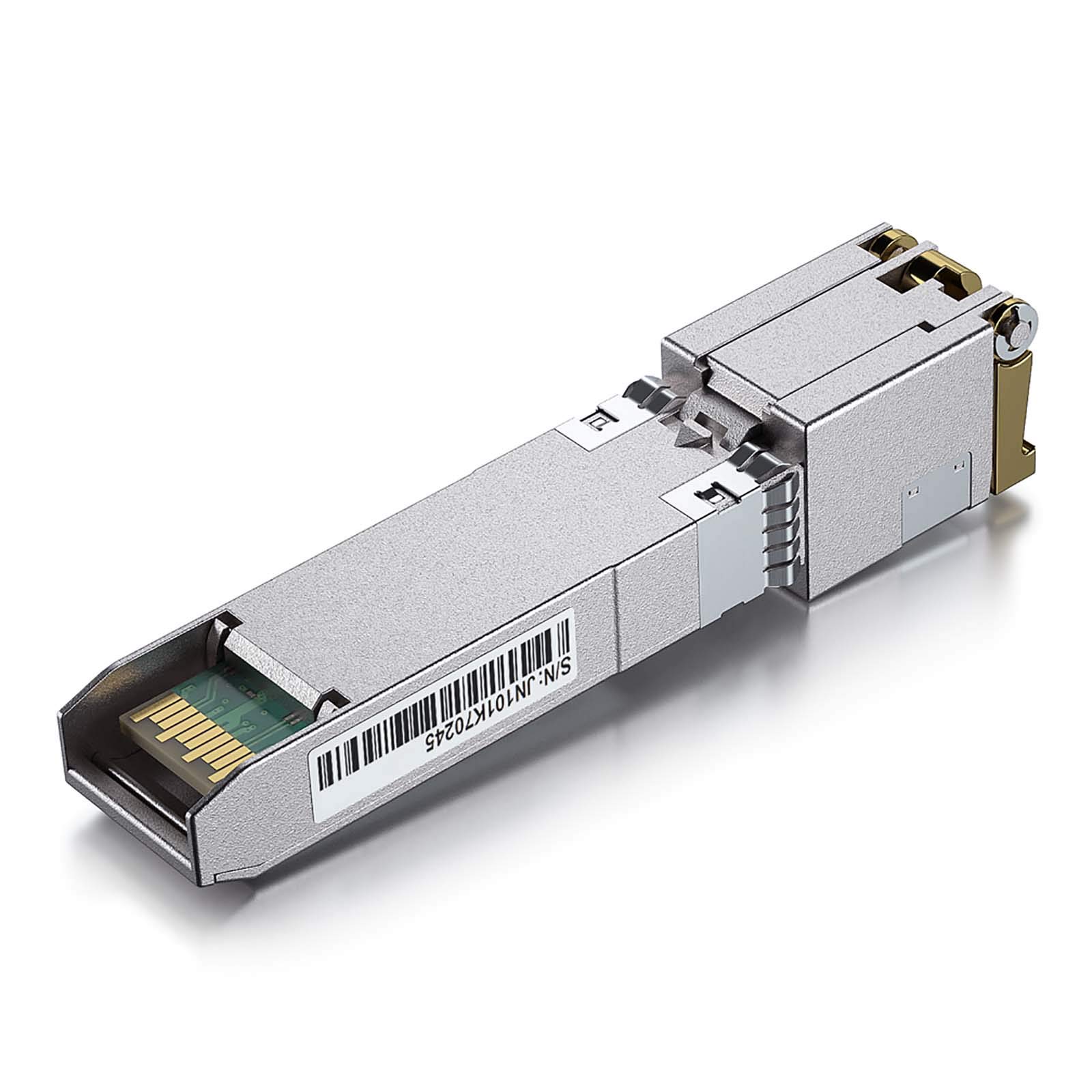 10Gtek ๐ญ๐ฌ๐๐๐ฎ๐๐ฒ-๐ง SFP+ to RJ-45 Transceiver, 10Gbe SFP+ Copper Ethernet CAT6a Module, up to 30m, for Cisco SFP-10G-T-S, Ubiquiti UniFi UF-RJ45-10G, Fortinet, TP-Link TL-SM5310-T and More