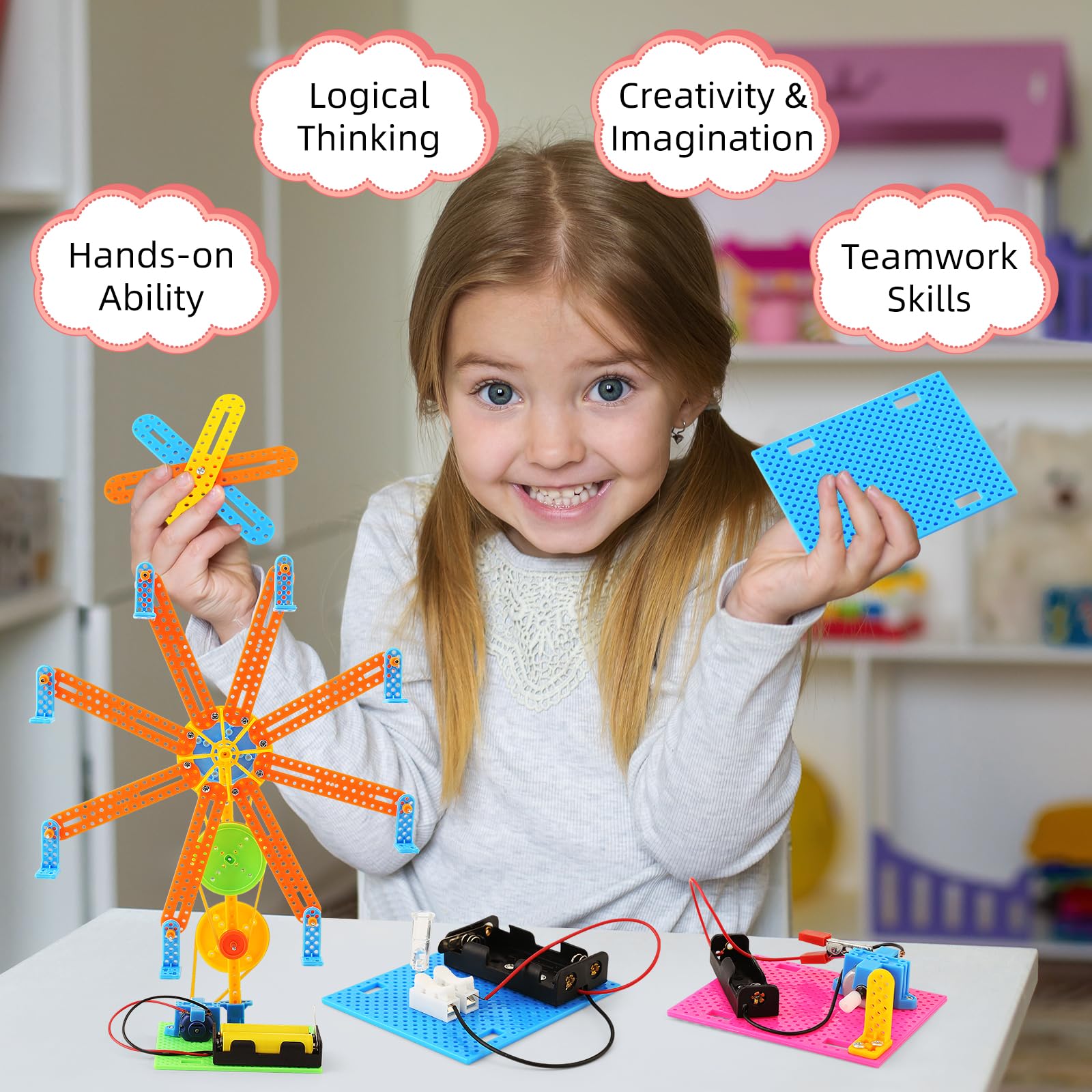 10 Set STEM Robot Kit for Kids 8-12, Boys Crafts for Girls Age 6-8, Science Kits for 8-10 Year Old