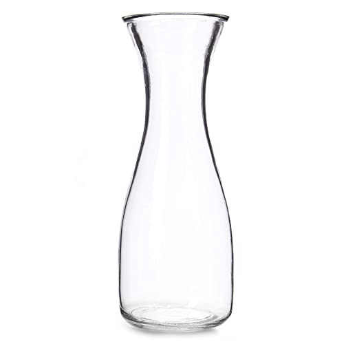 12 oz (350 ml) Glass Carafe Beverage Bottles, 6-pack - Water Pitchers, Wine Decanters, Mixed Drinks, Mimosas, Centerpieces, Arts & Crafts - Restaurant, Catering, Party, & Home Kitchen Supplies