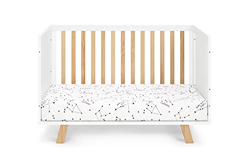 Suite Bebe Livia Convertible Crib in White & Natural