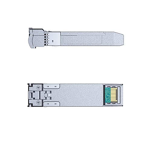 10G Multimode SFP+ LC Module, 10GBase-SR Fiber Transceiver for Ubiquiti UniFi UF-MM-10G, Mikrotik, Netgear, D-Link,TP-Link and More (MMF,850nm,300m,DDM) 2 Pack