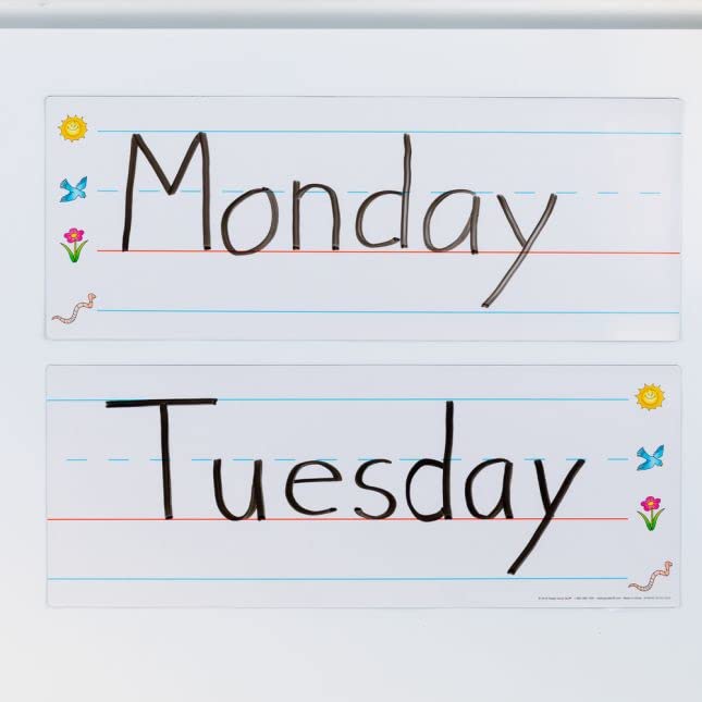 Really Good Stuff Jumbo Dry Erase Magnetic Writing Lines - 2 Magnetic Writing Lines