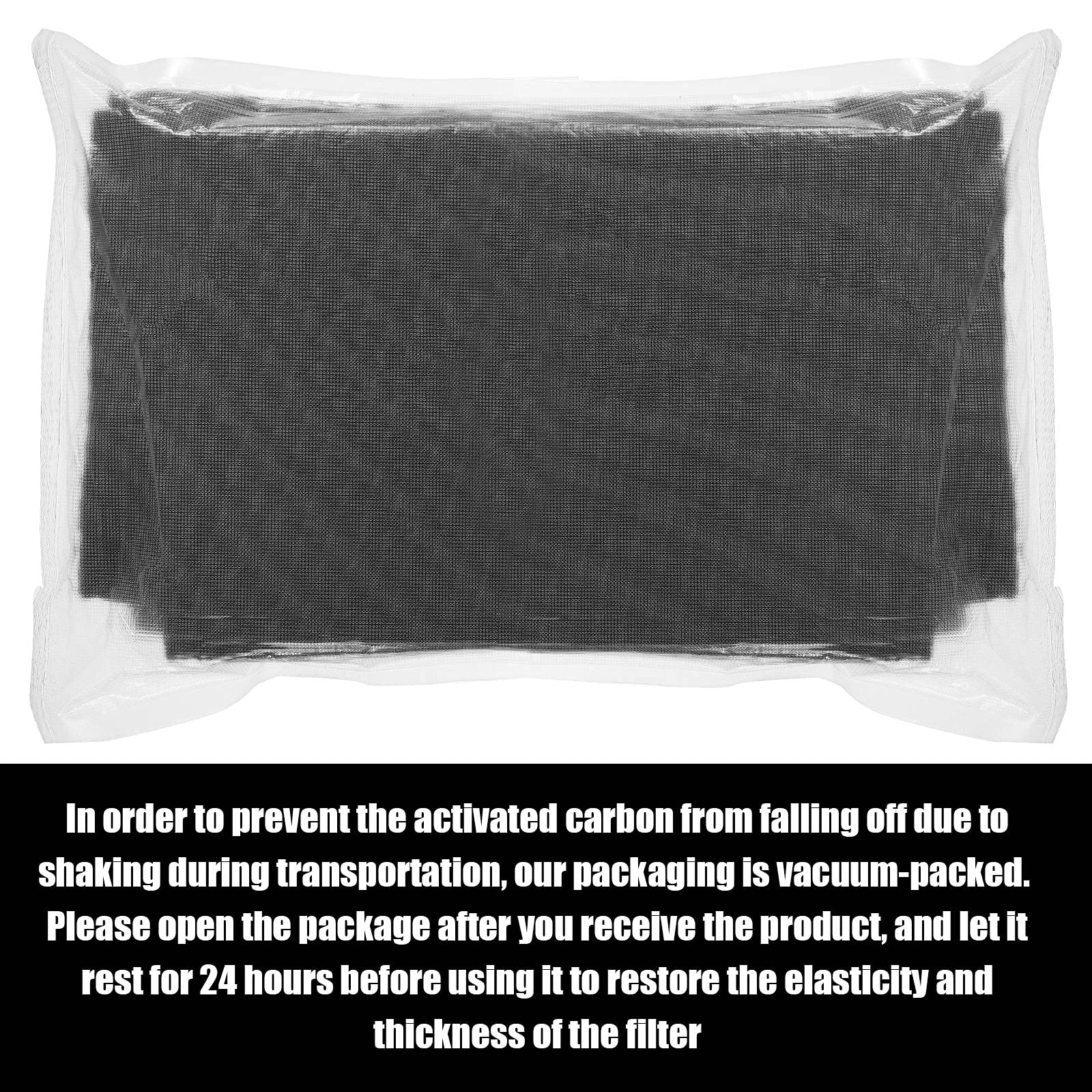 2 Pieces Carbon Filter Sheet Charcoal Filter Pad 16 x 48 Cut to Fit Air Roll Vent for Air Trash Cans Furnace Air Humidifier